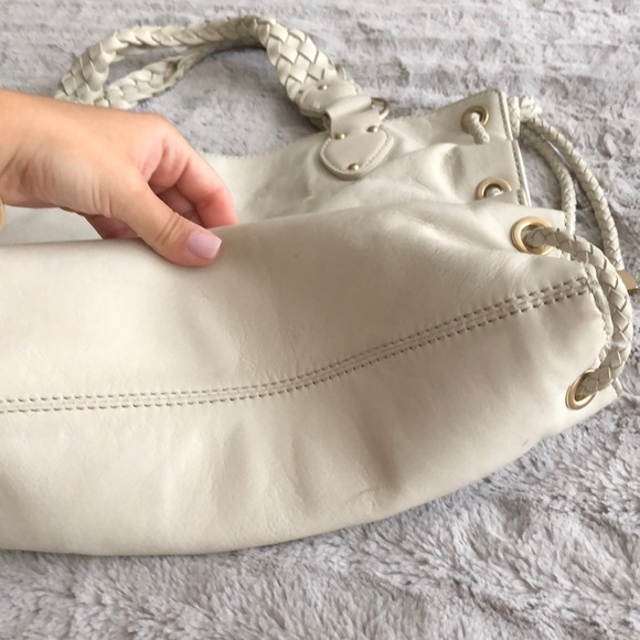 Michael Kors | Bags | Mk Michael Kors Cream Tote With Braided Strap | Poshmark
